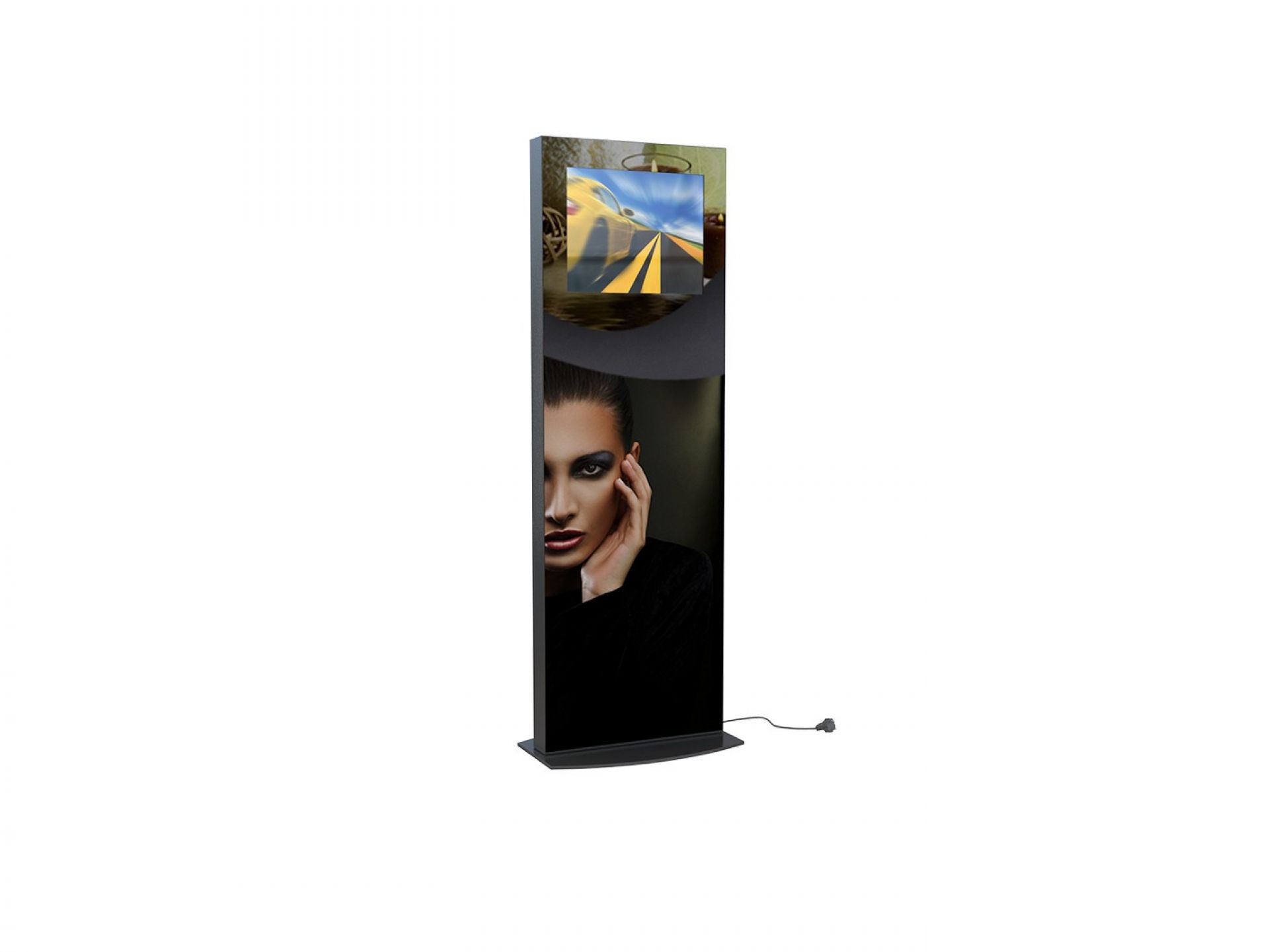 Totem personnalisable avec écran 19 pouces - Expocom - Signalétique ...