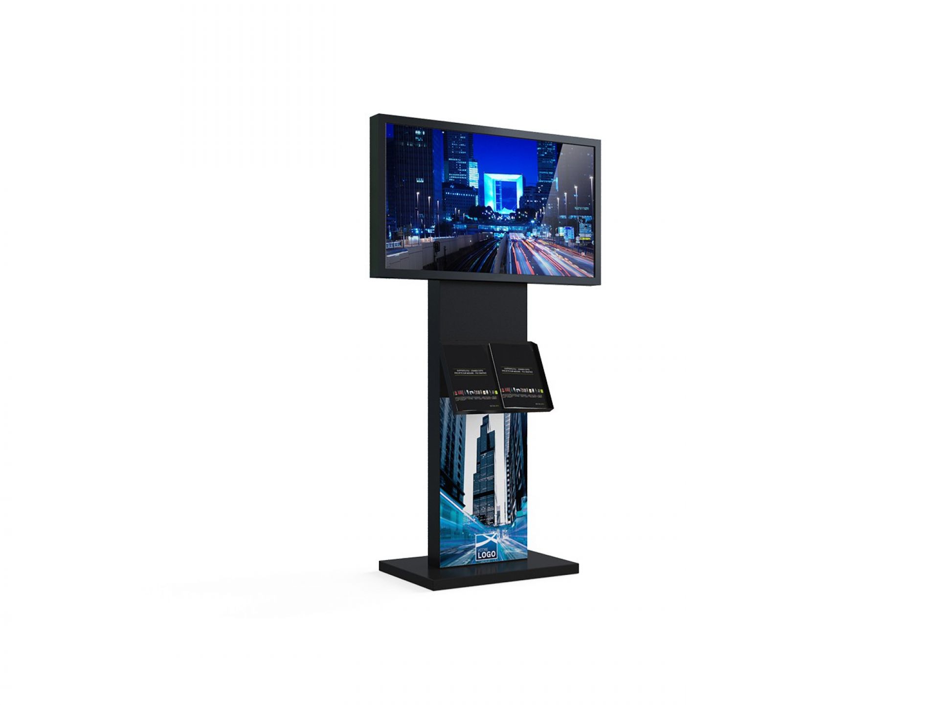 Totem interactif personnalisé à écran HD tactile 42 pouces - Expocom ...
